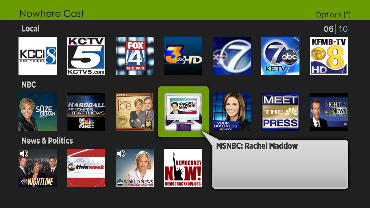 Nowhere Cast | TV App | Roku Channel Store | Roku