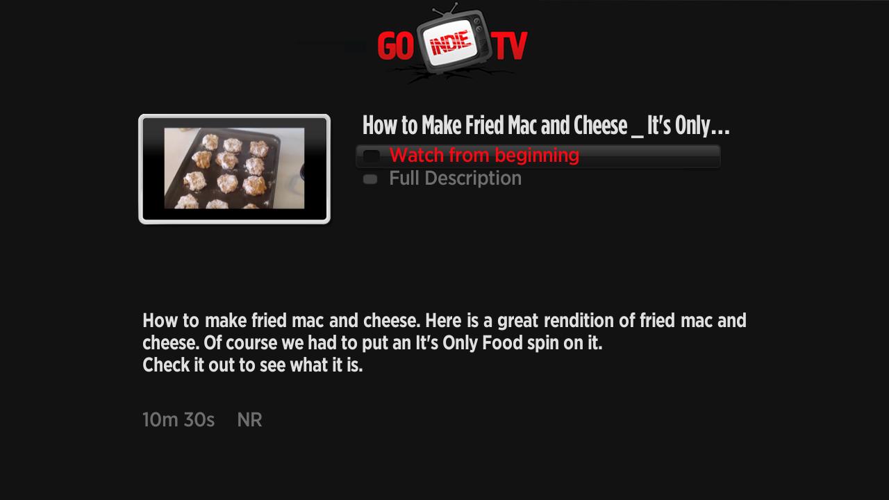 Go Indie TV | TV App | Roku Channel Store | Roku